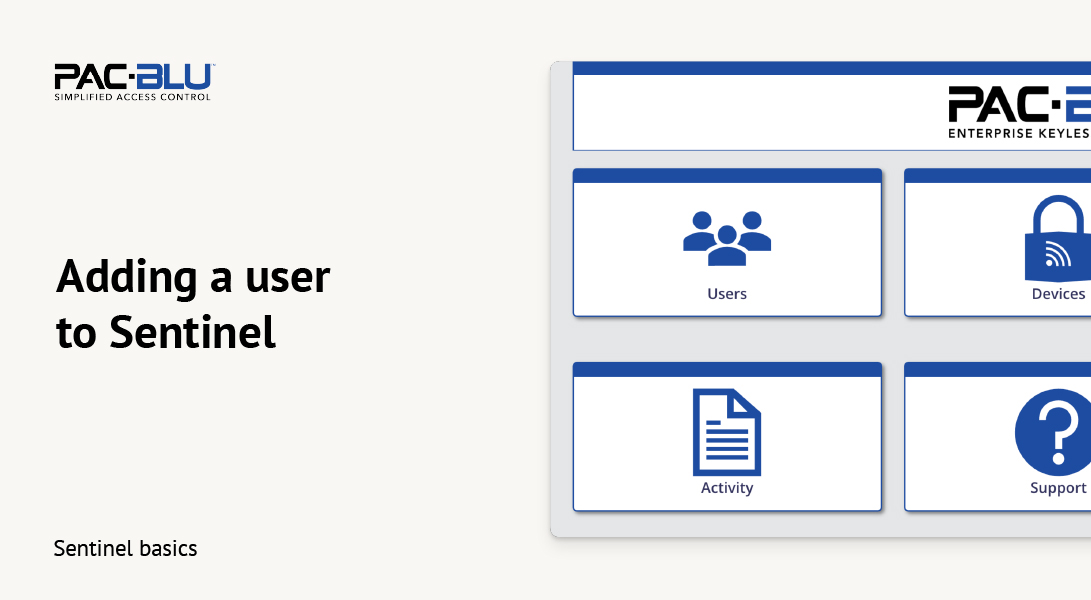 Adding a New User - PAC-BLU Knowledge Base