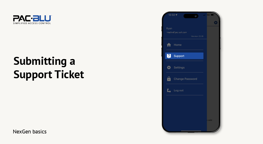 Submitting a Support Ticket - PAC-BLU Knowledge Base